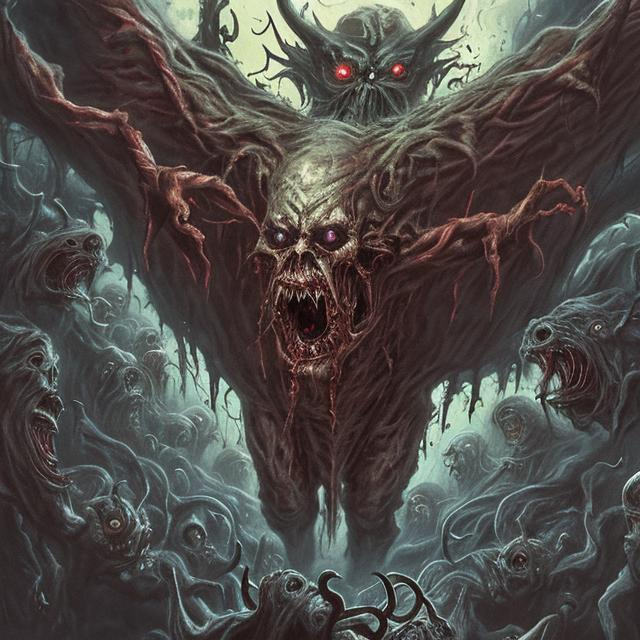 The horror from above in a world filled with demons... | OpenArt