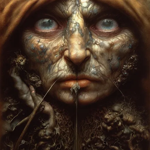 Hidden, detailed face, by brian froud, studio lighting | OpenArt