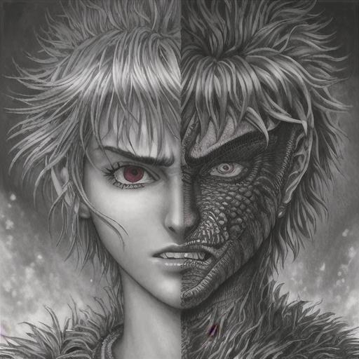 face of an psychopath , hyper realistic in the style... | OpenArt