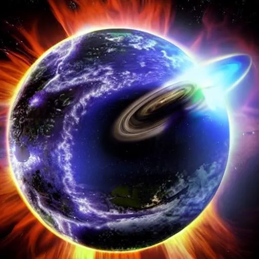 planet exploding | OpenArt
