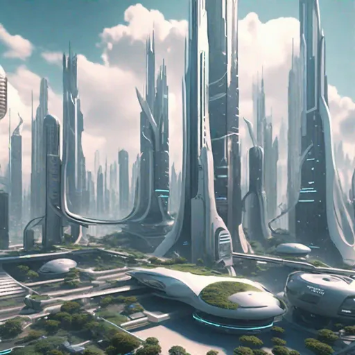 "Render an alternate reality where technology has su...