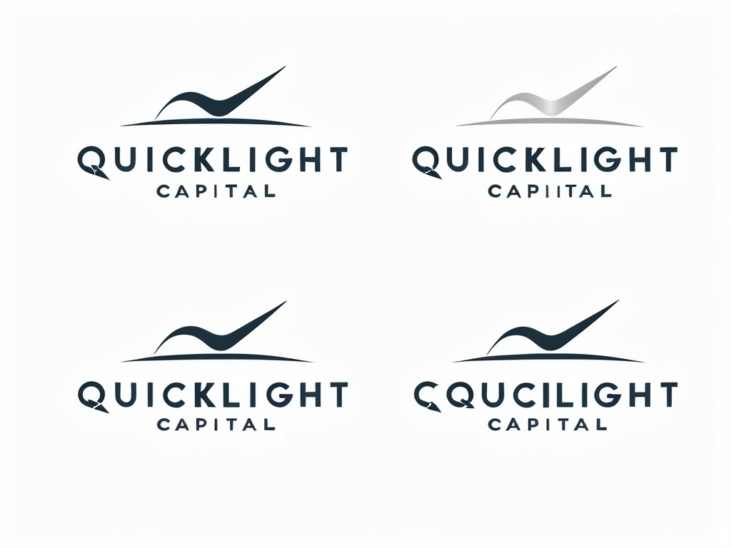 One logo for a Quicklight Capital, private press, sm...