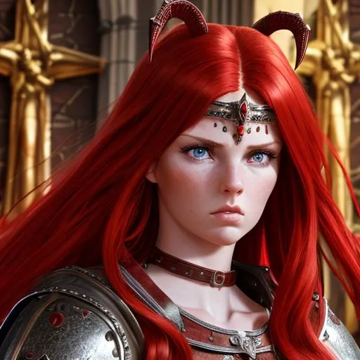 beautiful, redhead, priestess, celtic, druid, queen | OpenArt