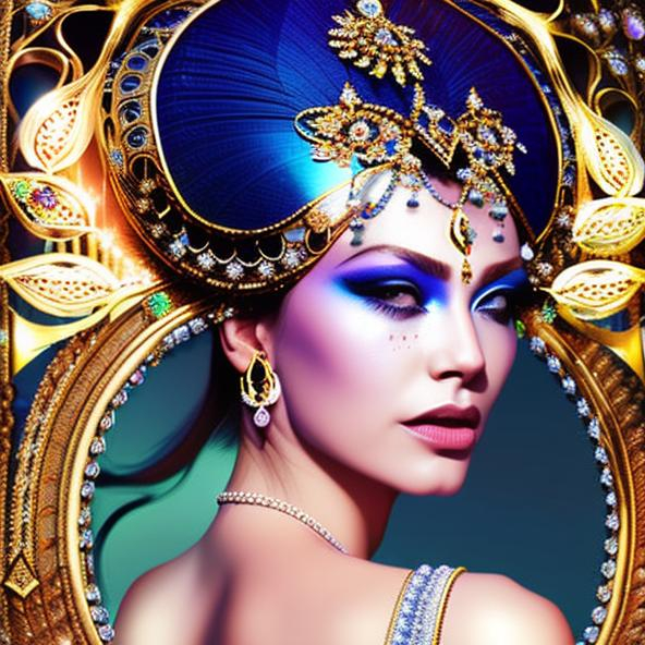 beautiful goddess, wearing circlet of water droplets... | OpenArt