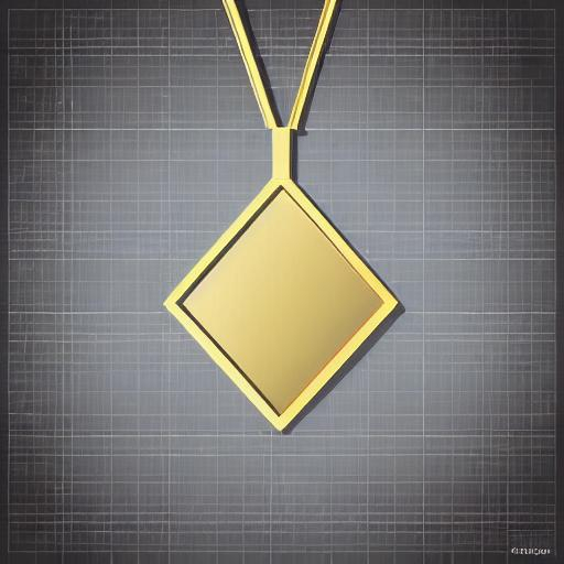 gold {object} pendant, intricate 2d vector geometric...