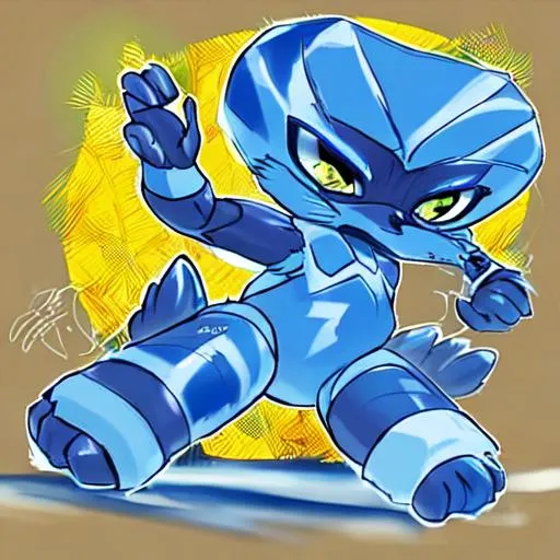 A tiny chibi robot playing video games, digital art,... | OpenArt