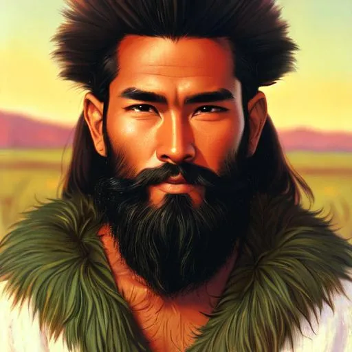 Arafed, the diligent robot cosplaying as Bob Ross, p...