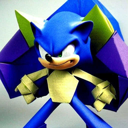 sonic the hedgehog origami (2004)