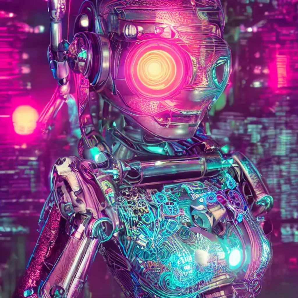 Amazing detailed photography of a female robot by Cl... | OpenArt