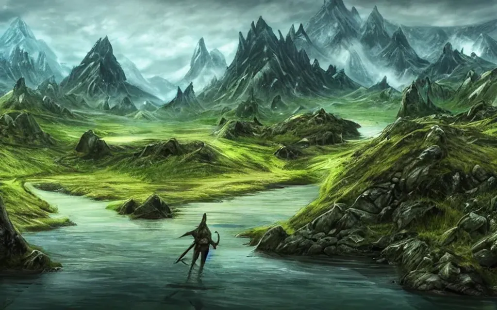 landscape, video games, elder scrolls, skyrim, white... | OpenArt