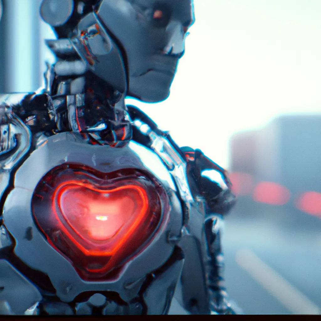 Portrait of Cosmic Cyborg with red spikes wearing cr... | OpenArt