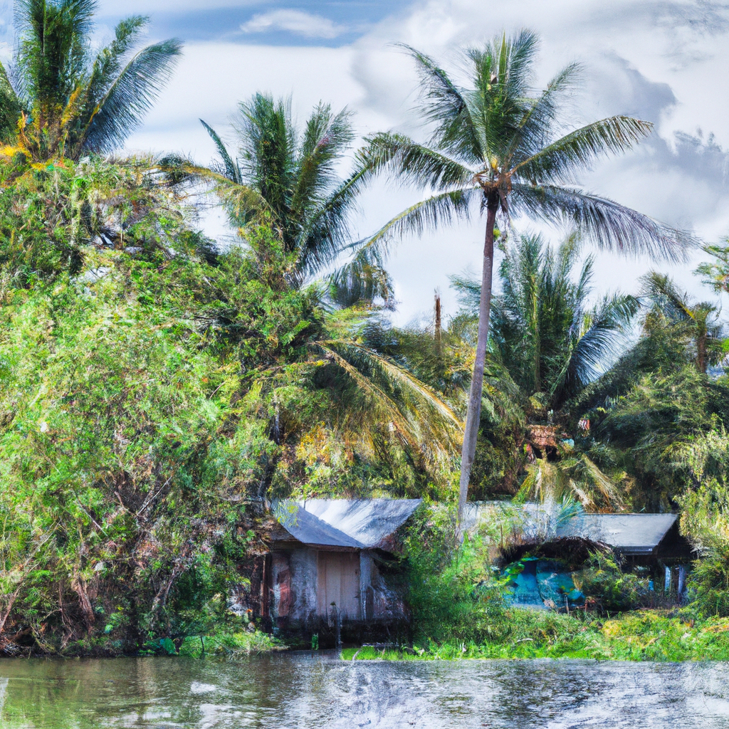realistic, hdr, house on the water in the jungle, pr... | OpenArt
