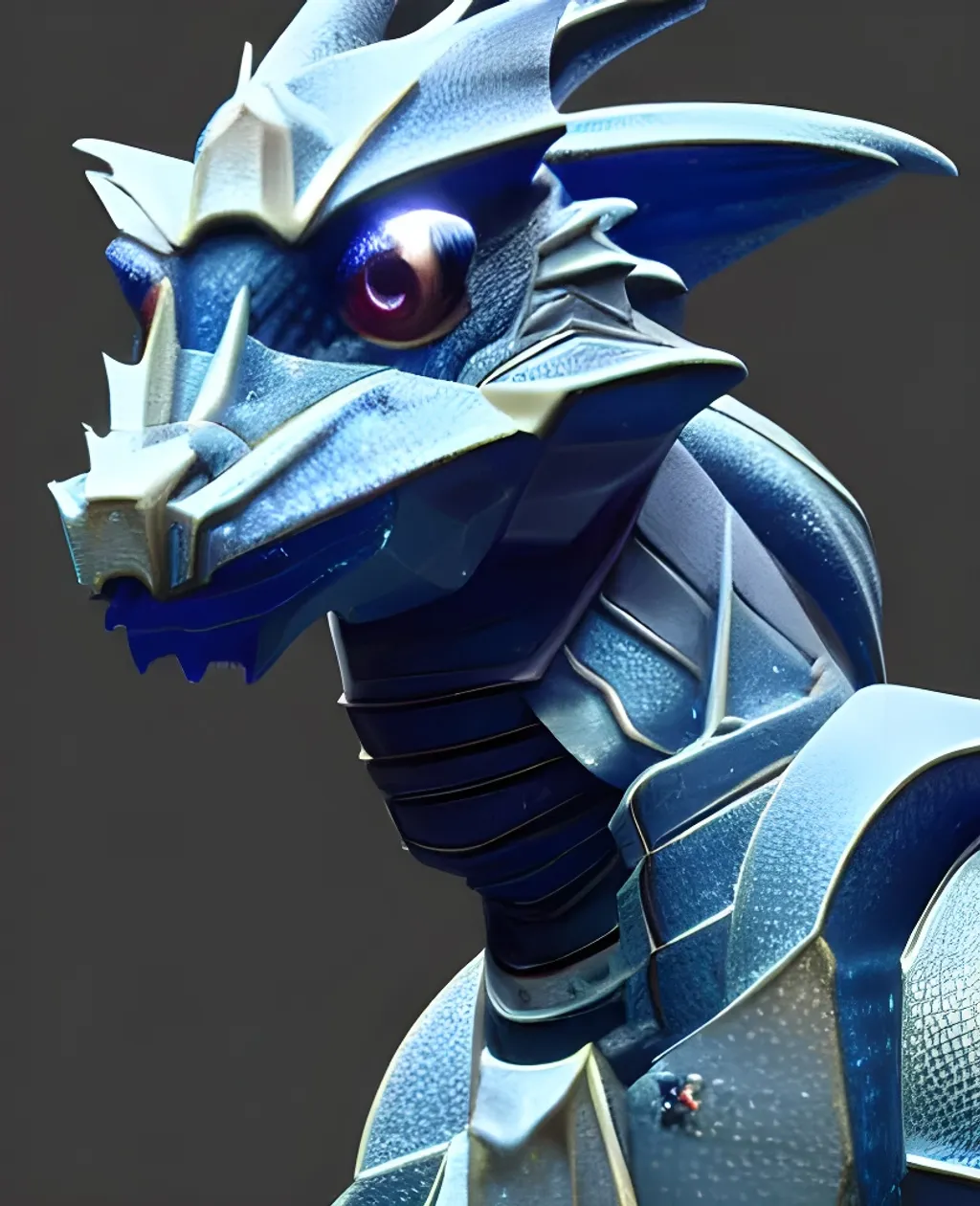 Cute 4d rendered Portrait of a Dragon as a Crystal S... | OpenArt