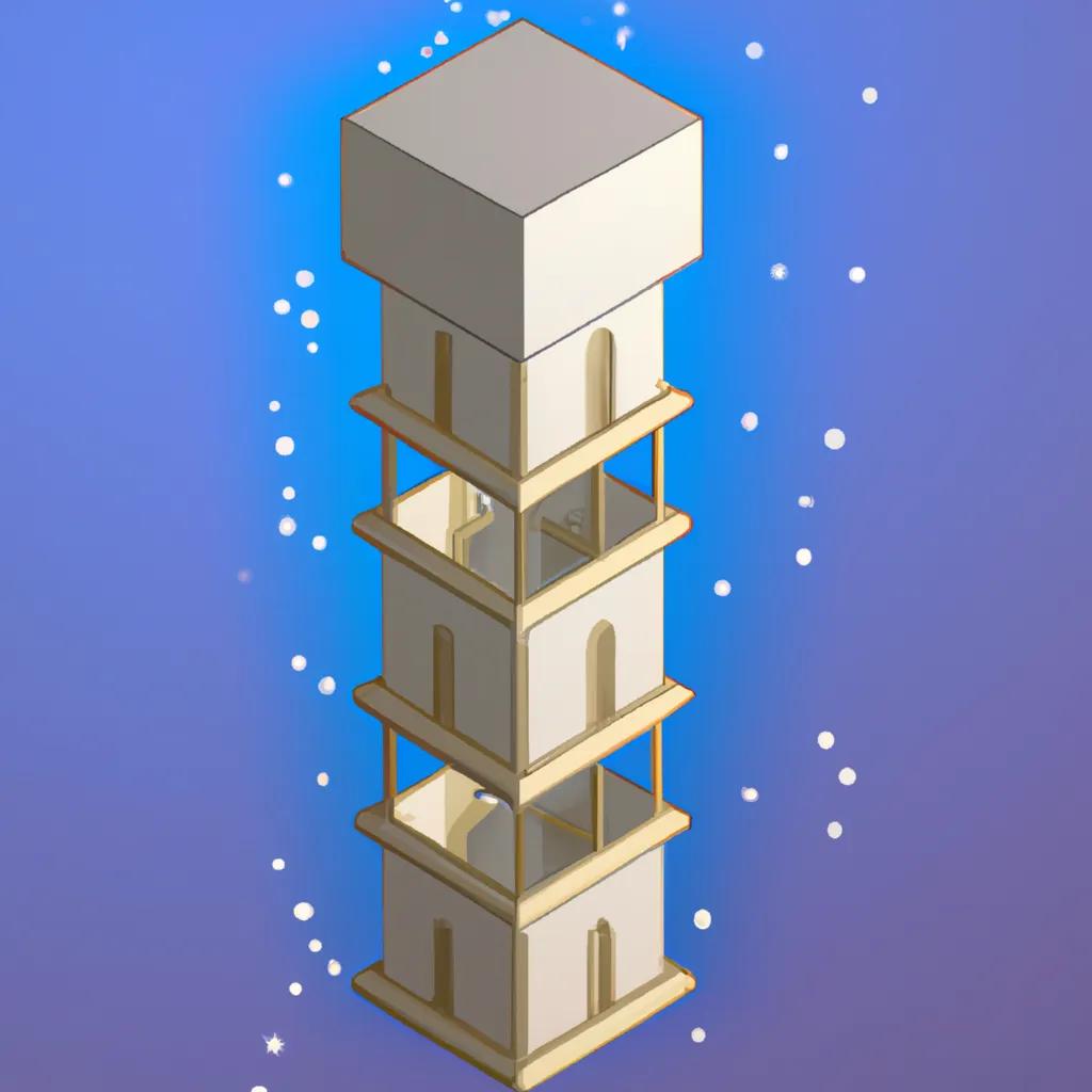 isometric tower, universe inside tower, photorealist... | OpenArt