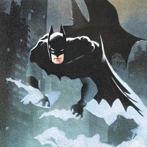 Batman falling into a river | OpenArt