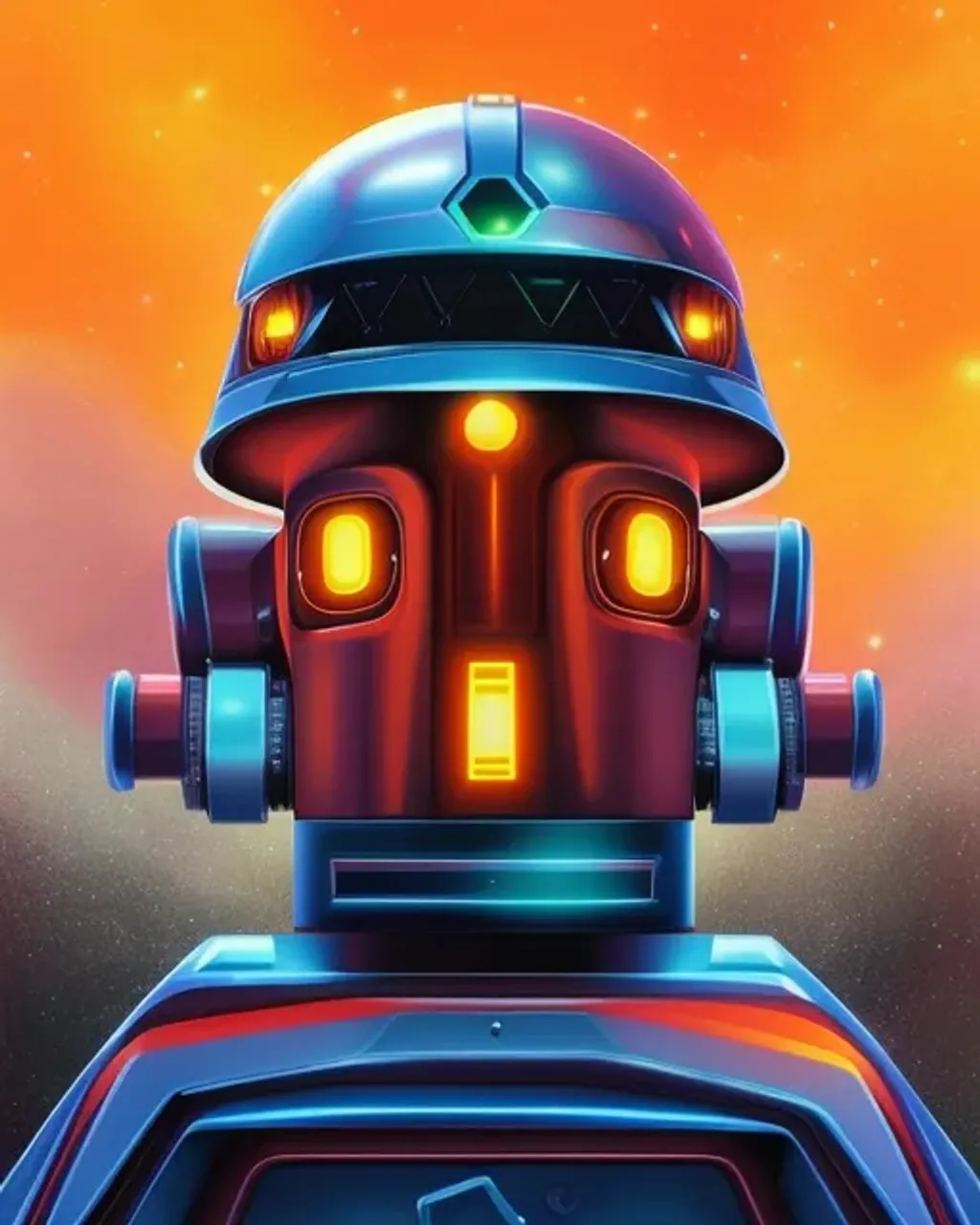 ultradetailed retro-futurist illustration of a robot... | OpenArt