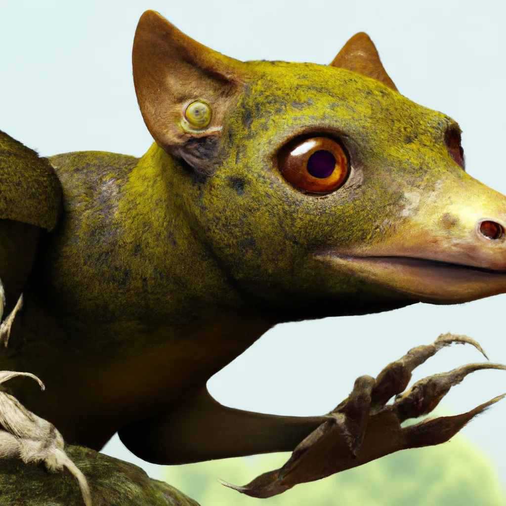 ancient has dinosaur head chimera of Sunda Flying Le... | OpenArt