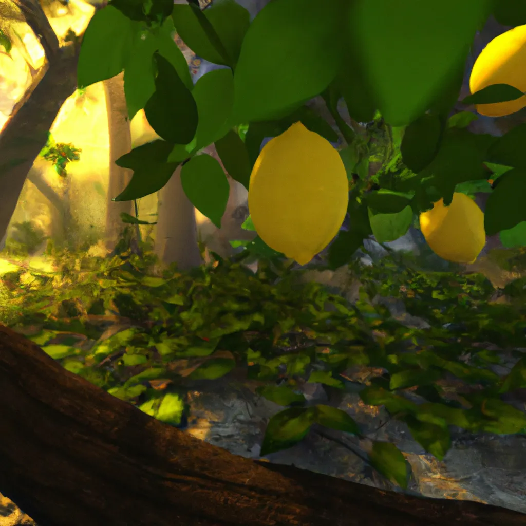 A photo of a lemons raiding a forest ,evening sunset... | OpenArt