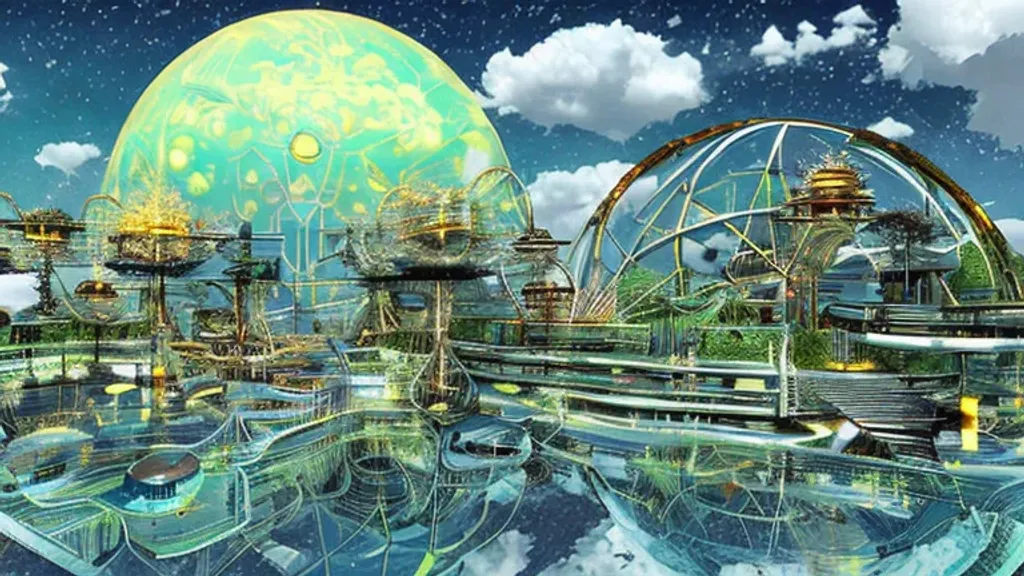 solarpunk landscape | OpenArt