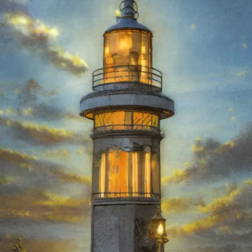 night time magic land with high magic tower with gol... | OpenArt