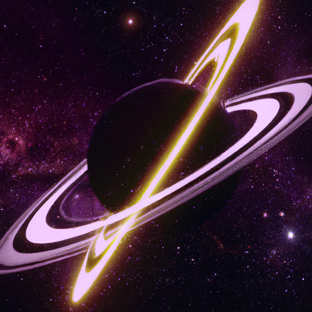 purple planet with rings | OpenArt