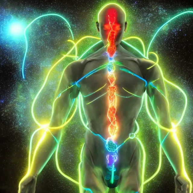 human form Cyborg being with elementals and superior... | OpenArt