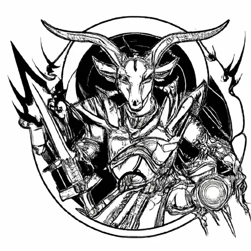 baphomet goat demoness warrior, | OpenArt