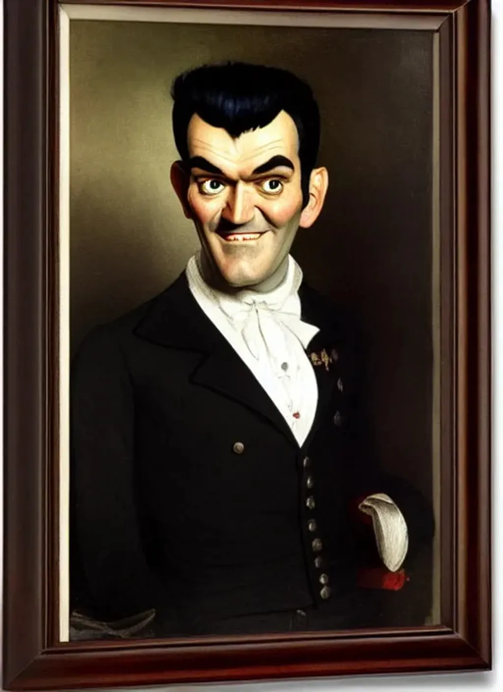 Portrait of Robbie Rotten by Adolf Hirémy-Hirschl | OpenArt