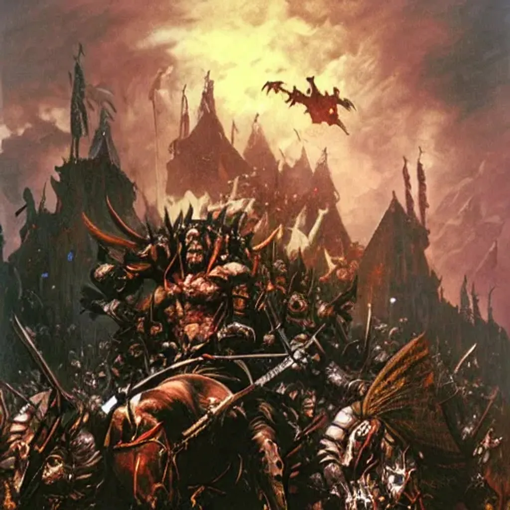 A painting of Bugs Bunny going into battle, by Frank... | OpenArt