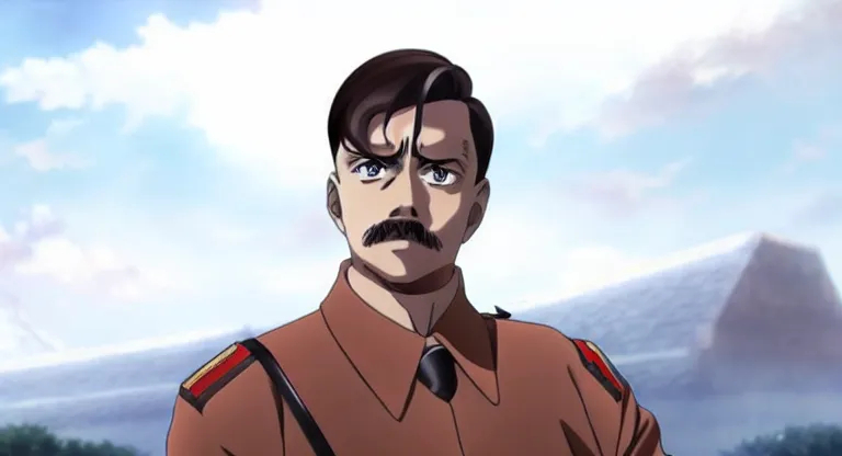 Adolf Hitler, in an anime
