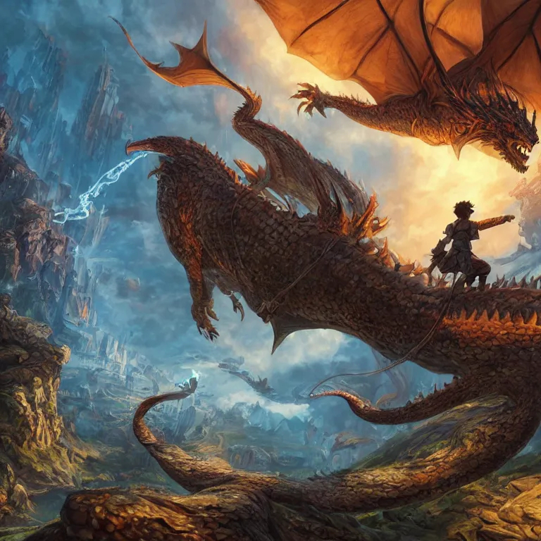 ultradetailed epic fantasy splash art illustration o... | OpenArt