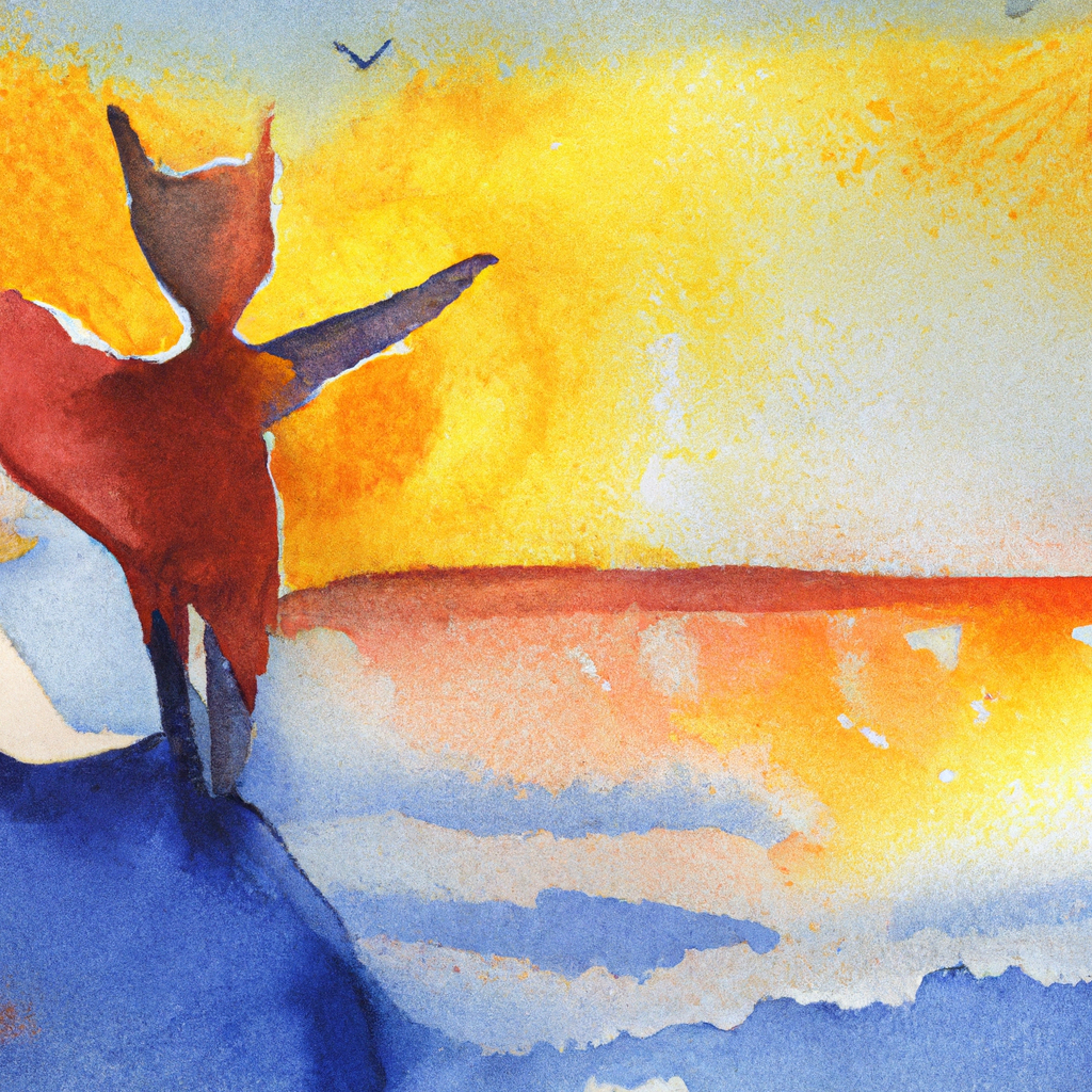 Feelings of joy in a big world, abstract watercolor... | OpenArt