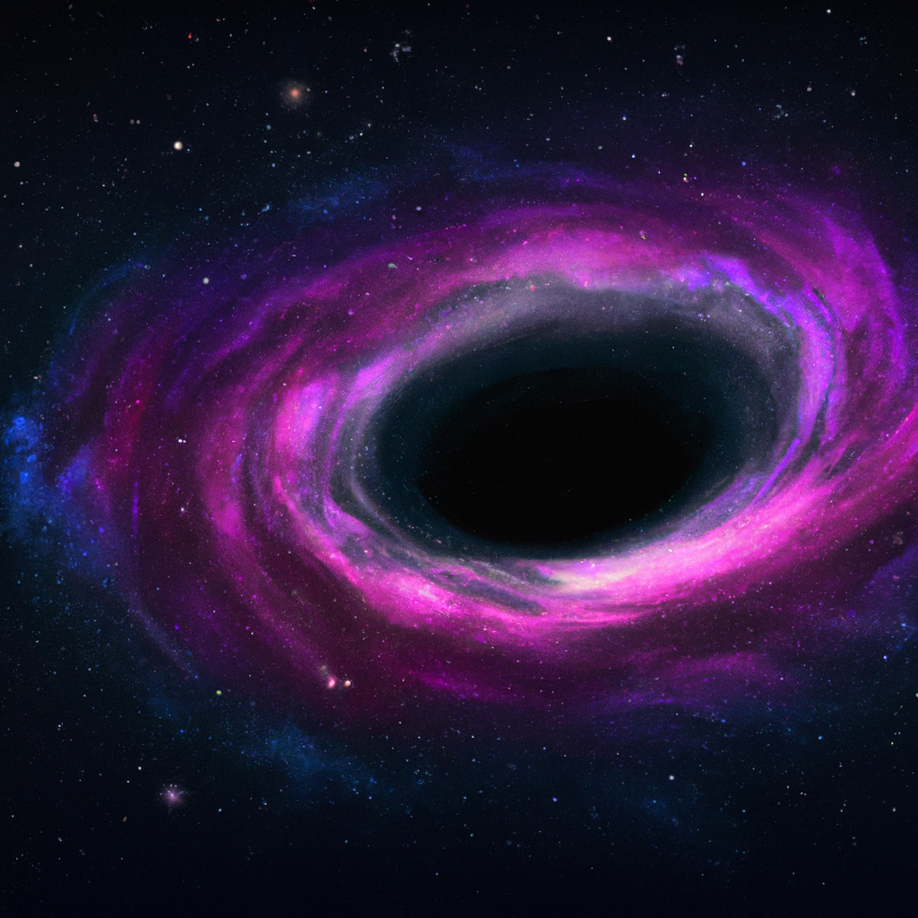 synthwave digital art, explosive blackhole, stars | OpenArt