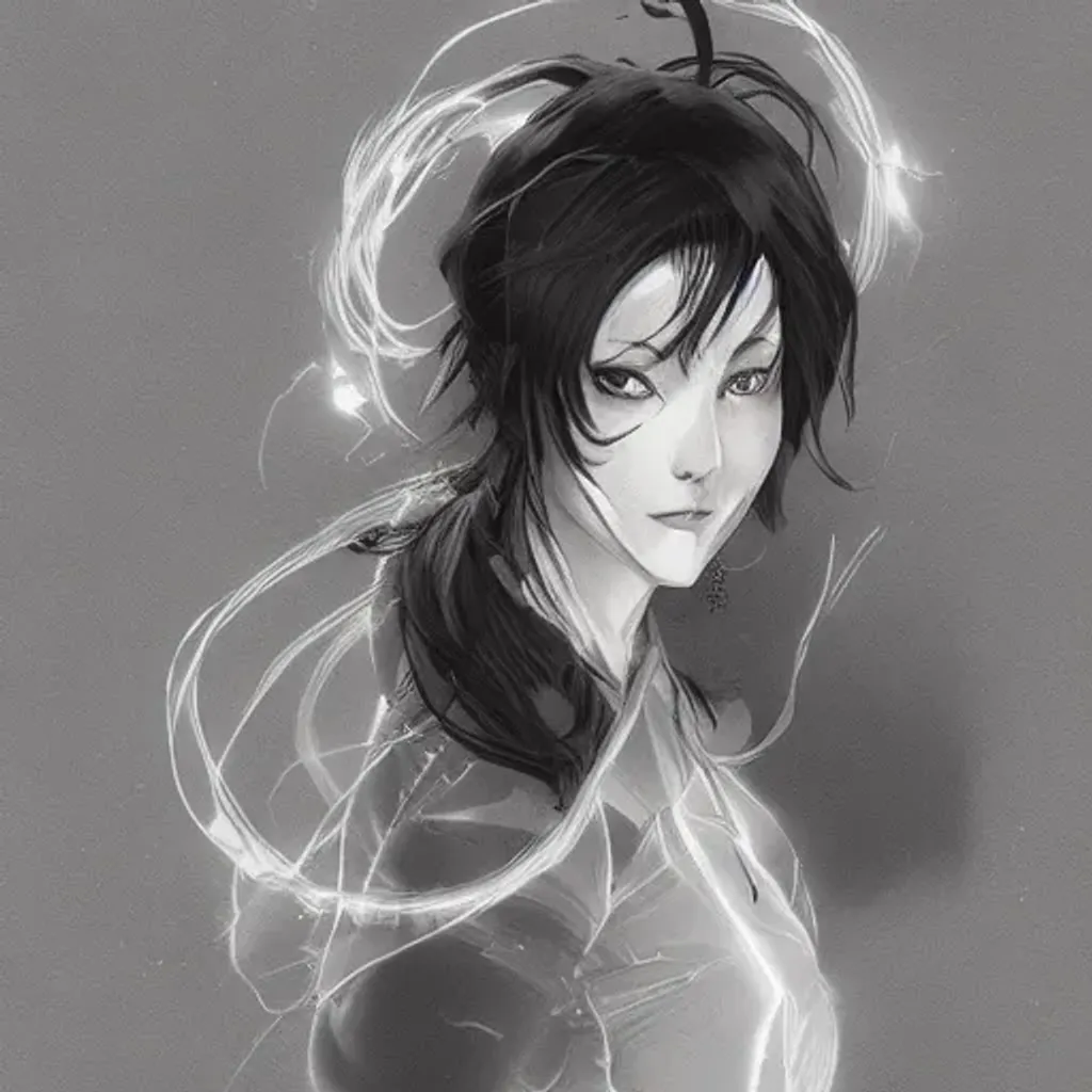 portrait of Mature anime woman, art by alexandros py... | OpenArt