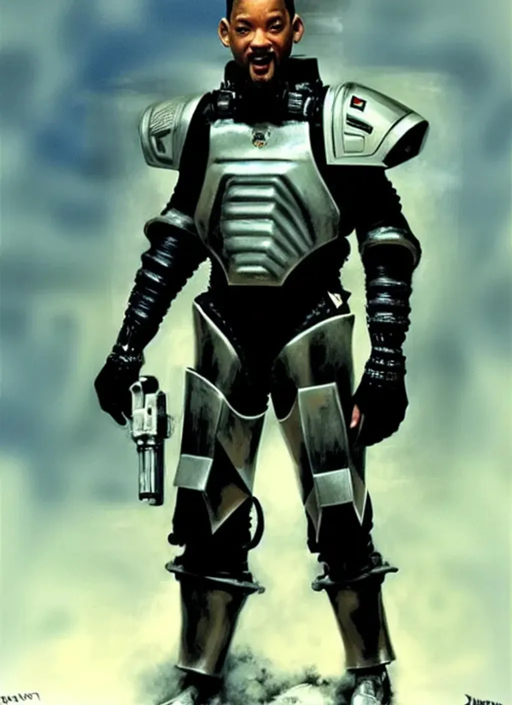 Will Smith as a bounty hunter, sci-fi inspired armou... | OpenArt