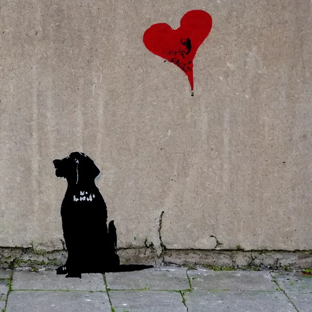 banksy mouse with baloon | OpenArt
