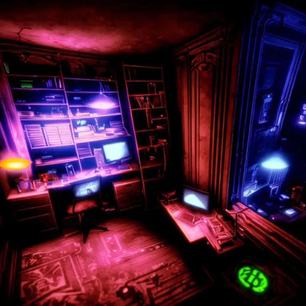bioshock's rapture in neons in a fort frolic, bedroo... | OpenArt