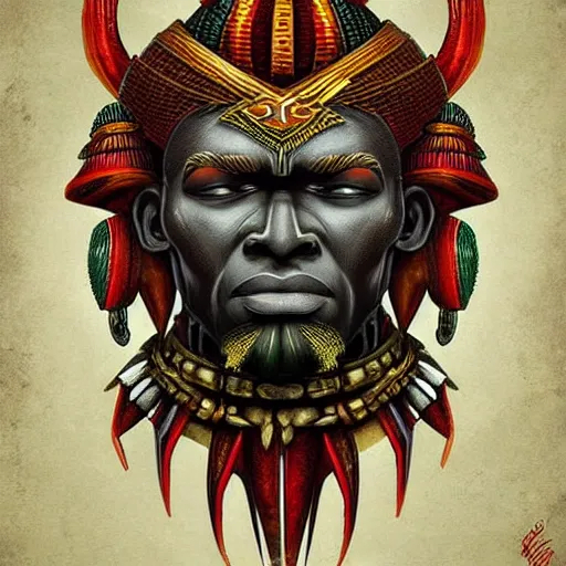 Strong African warrior king in Wakanda clothing, ful... | OpenArt
