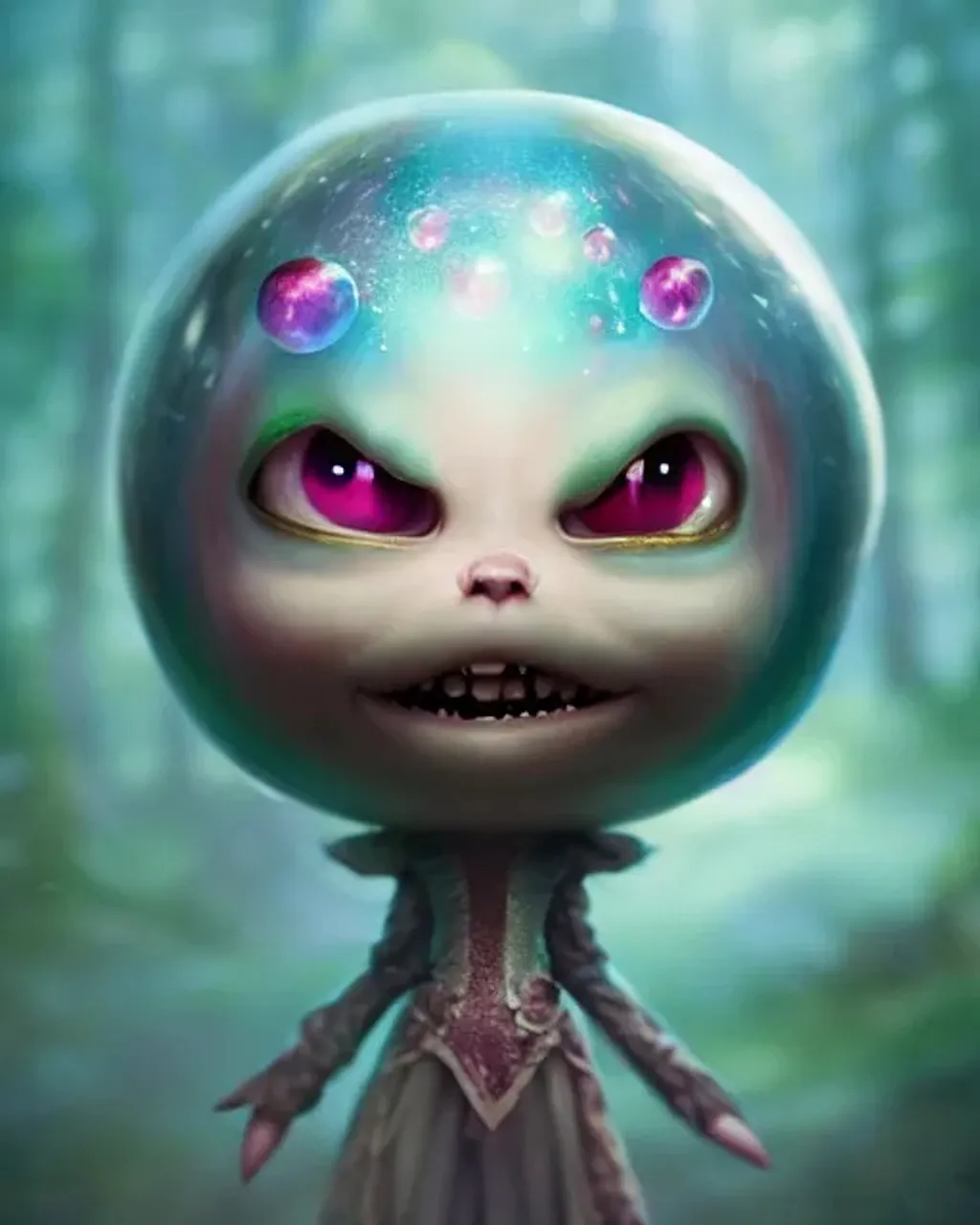 KAWS character in style of Mark Ryden sitting in his... | OpenArt