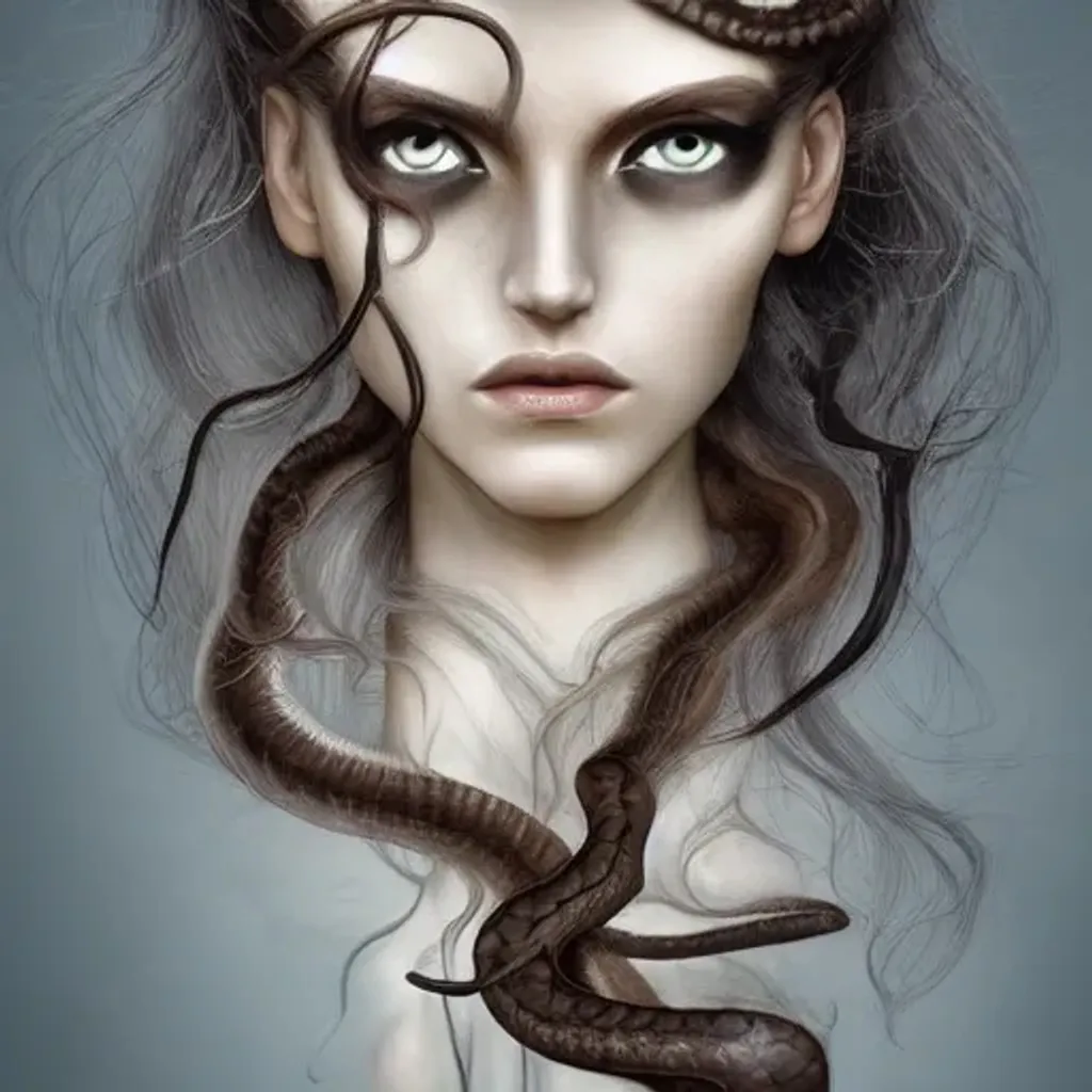 realistic detailed face portrait of a beautiful anth... | OpenArt