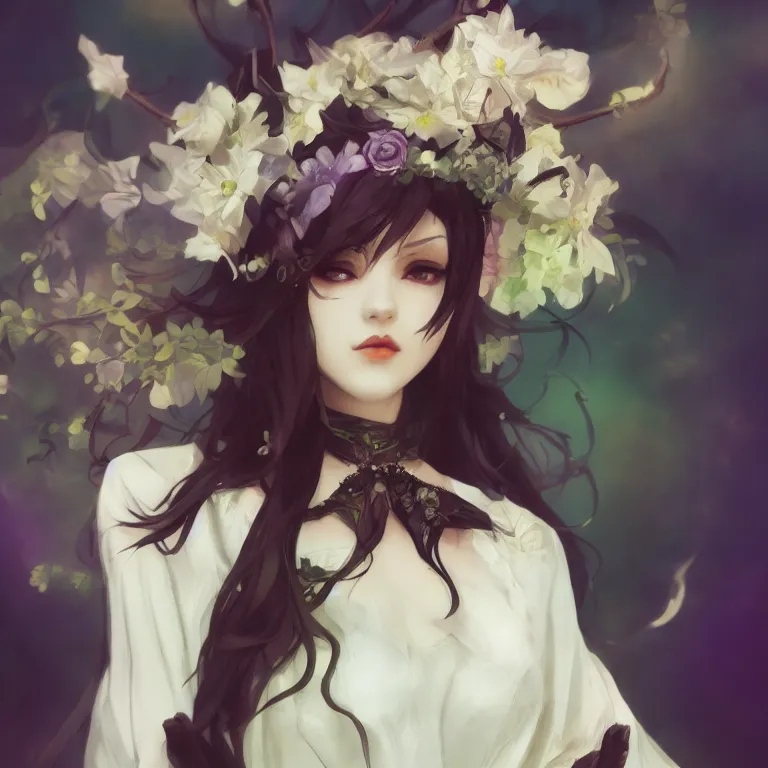 beautiful attractive cute witch from ffxiv in a whit... | OpenArt