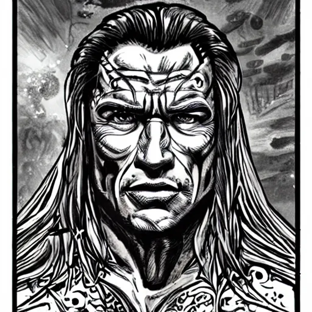 Retro comic style artwork, highly detailed male elf... | OpenArt