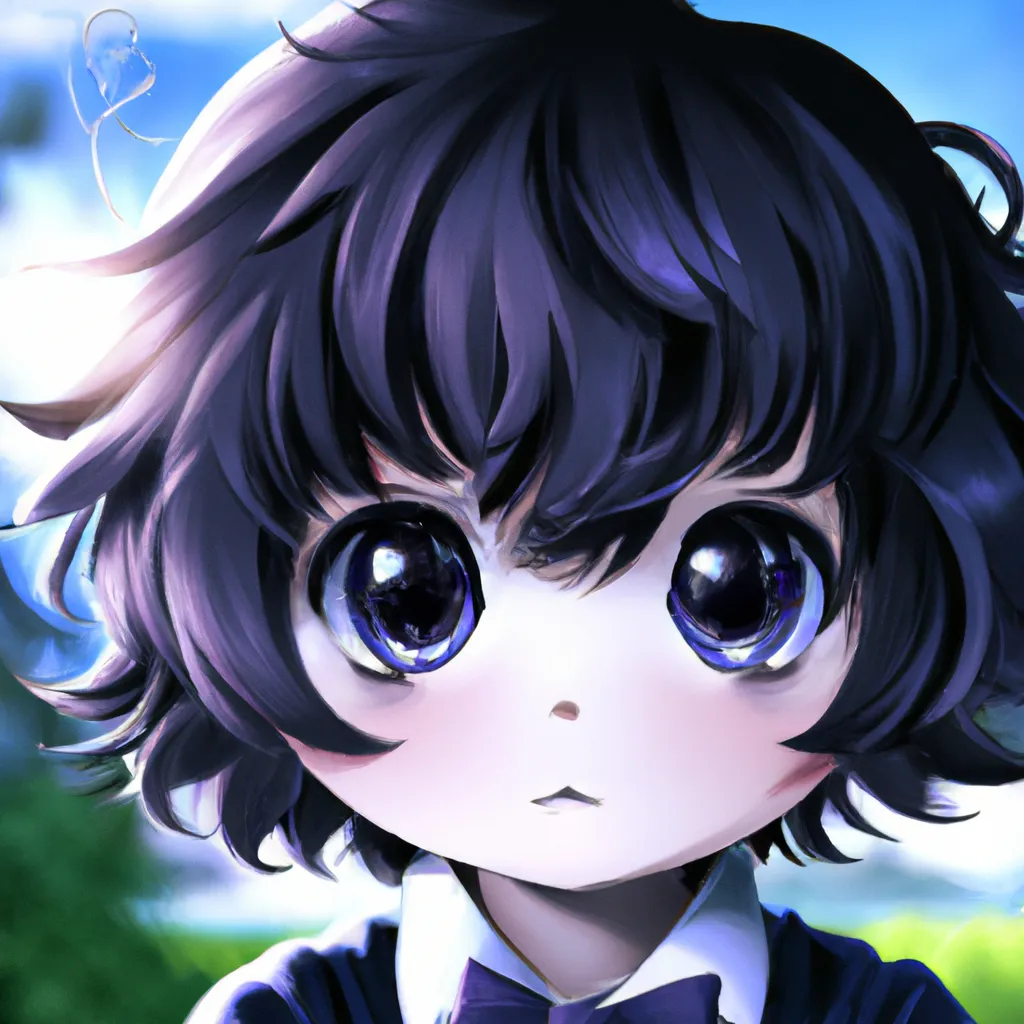 cute anime character, soft, shy, short boyish hair,... | OpenArt