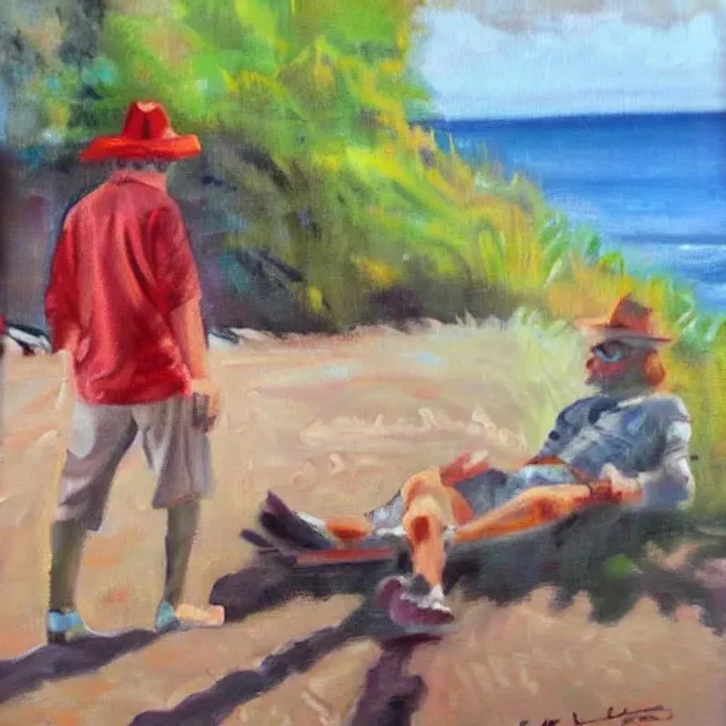 weekend at last oil painting | OpenArt