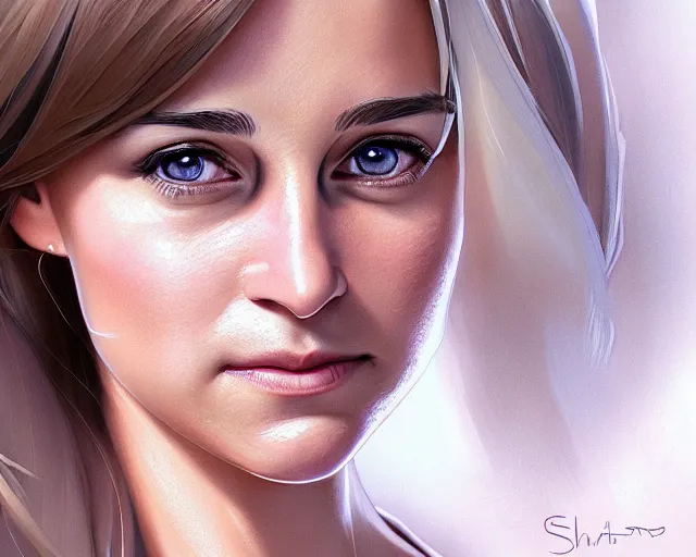 Closeup face portrait of a Pippa Middleton, smooth s... | OpenArt