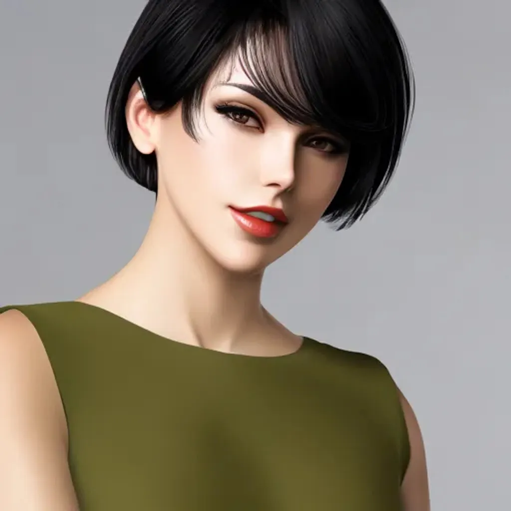 SamDoesArt a girl, hispanic, black hair, short hair,... | OpenArt