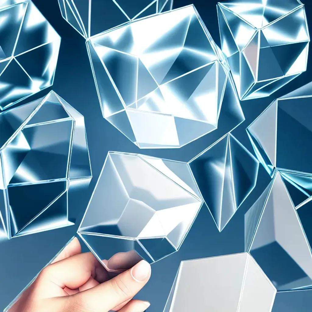 isometric Crystal cluster, universe inside a cup, re... | OpenArt