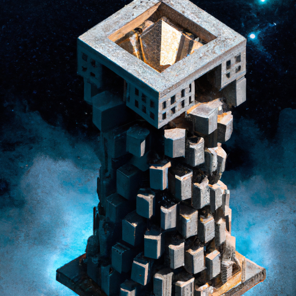 isometric tower, universe inside tower, photorealist... | OpenArt