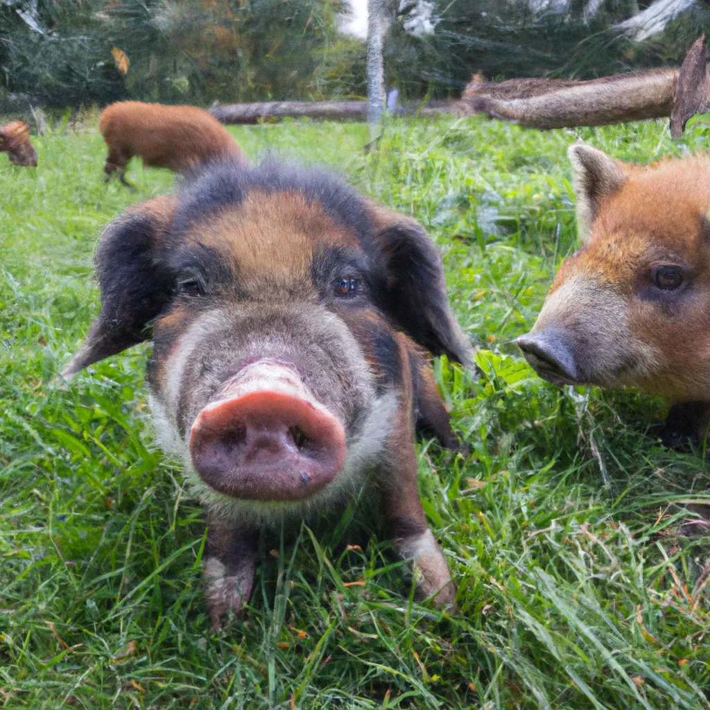 a photo of a hybrid between a dog and a pig. | OpenArt