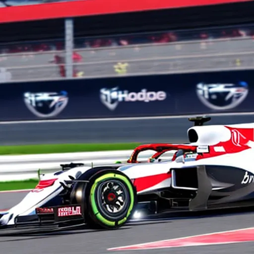 Formula 1 race taking place in Genshin Impact